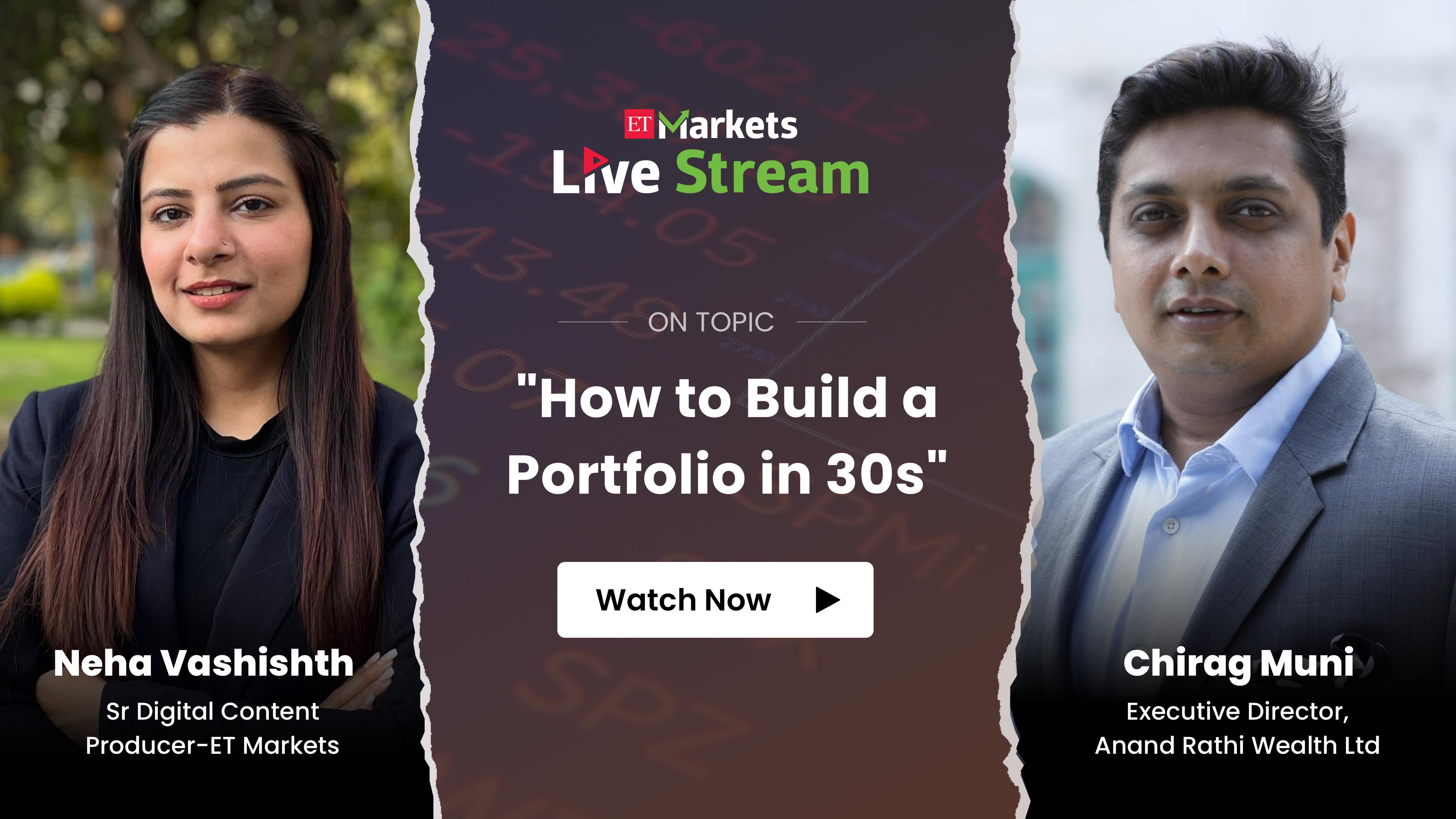 ETMarket LIVE Stream Video: Watch ET Markets Exclusive LIVE Stream Videos on THE ETMarkets LIVE